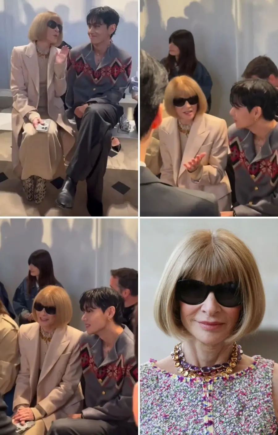 뷔, 파리를 뒤흔들다… 셀린느 패션쇼의 주인공은 단연 'CELINE BOY V'